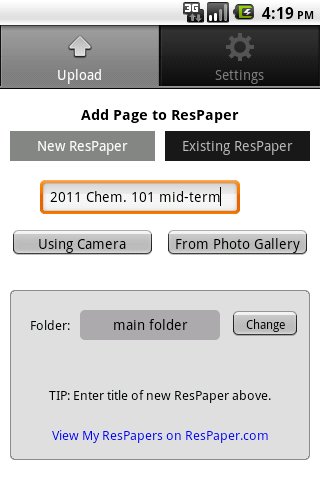Free ResPaper App for iPhone and Android Devices
